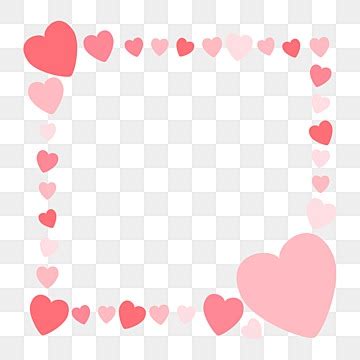 Moldura De Coração Rosa PNG Images Vetores E Arquivos PSD Download