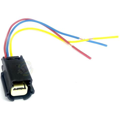 Só Injeção Eletrônica Conector Chicote 3 Vias Sensor de Rotação Linha