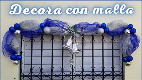 Como Decorar Con Malla Navide A Tus Ventanas Super Facil