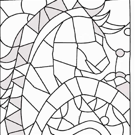 40 Desenhos De Arte Mosaico Para Imprimir E Colorir Pintar