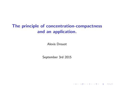 [ppt] the principle of concentration compactness and an application powerpoint presentation