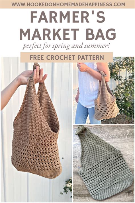 Farmer S Market Bag Crochet Pattern Hooked On Homemade Happiness