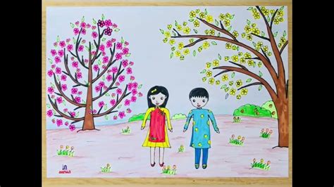 Tổng hợp 81 về vẽ tranh mùa xuân hay nhất camera edu vn