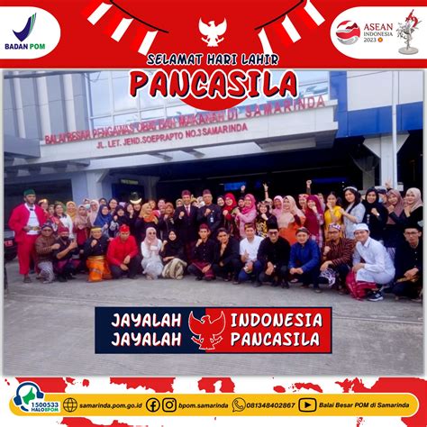 Upacara Peringatan Hari Lahir Pancasila Tahun Balai Besar Pom Di