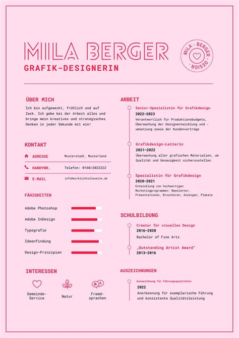 Seite 4 Kostenlose Vorlagen für minimalistische Lebensläufe Canva