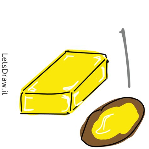 How To Draw Butter Letsdrawit