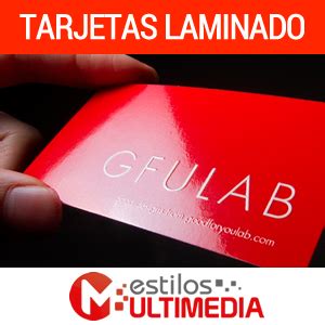 Tarjetas De Visita Con Laminado Plastificado Mate O Brillo En Madrid