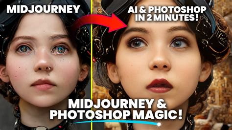 Midjourney Photoshop INSANE AI Portrait Transformation In MINUTES