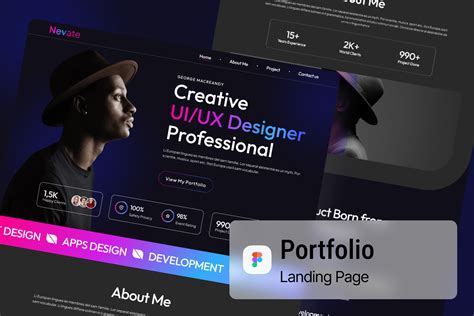 Portfolio Landing Page Figma Figma