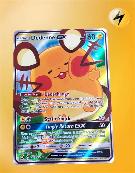 Dedenne GX 195a 214 Unbroken Bonds TCG Coleccionistas