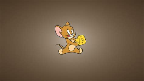 1920x1080 Wallpaper Tom And Jerry Cheese Mouse Minimalism Tom And