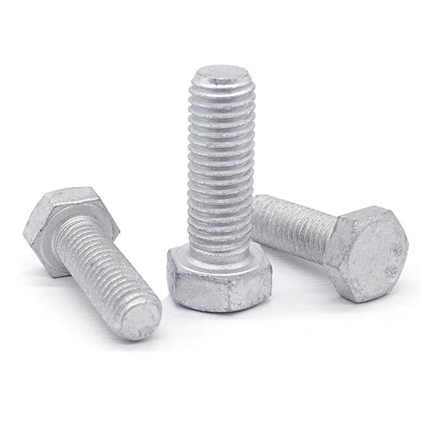 Carbon Steel DIN931 DIN933 Hot Dip Galvanized HDG Hex Bolts Bolts