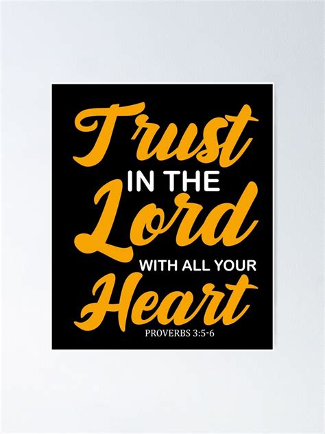 Trust In The Lord With All Your Heart Christian Bible Verses PROVERBS
