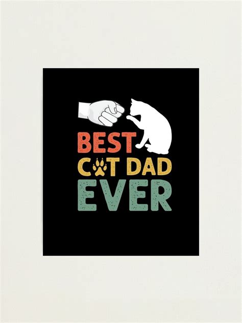 Lámina fotográfica El mejor papá gato vegano de todos los tiempos