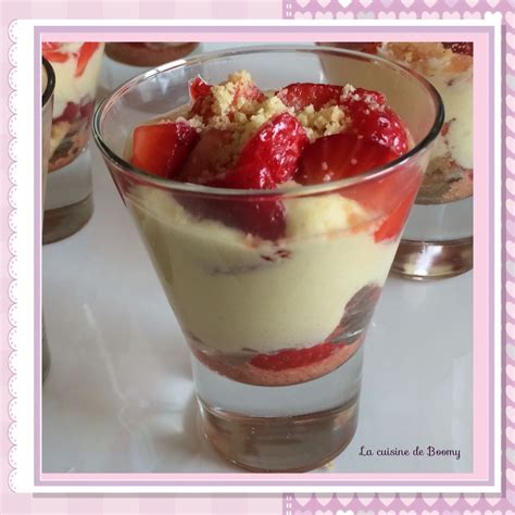 Verrines Fraises Mascarpone La Cuisine De Boomy Dessert Mascarpone