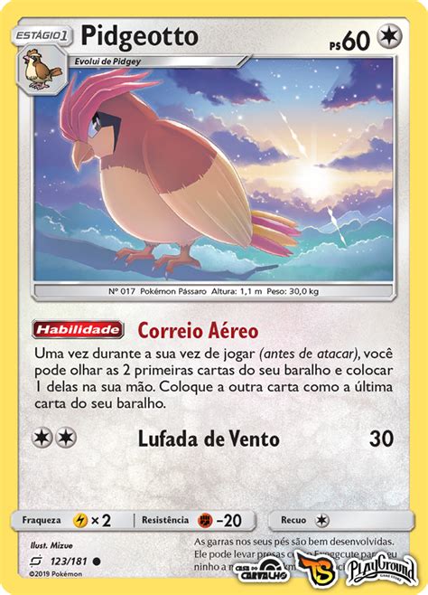Cartas Pokemon Para Imprimir Pidgeotto Pokemon Cards Pokemon Card Game