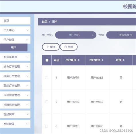 vue springboot校园跑腿接单配送管理系统 springboot vue校园跑腿 csdn博客