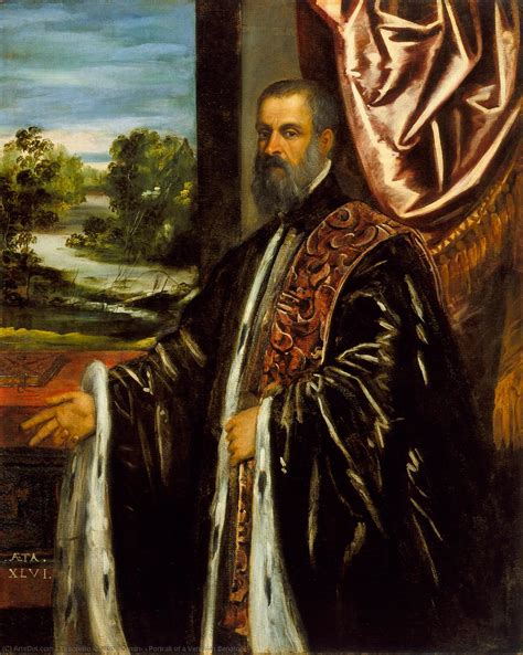 Stampe Di Qualità Del Museo Ritratto di un senatore veneziano 1560 di