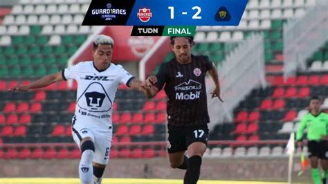 Mineros 1 2 Pumas Tabasco Goles Resultado Y Resumen TUDN Liga MX TUDN