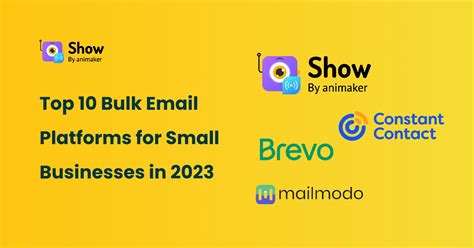 Top 10 Bulk Email Marketing Software For Small Businesses In 2023