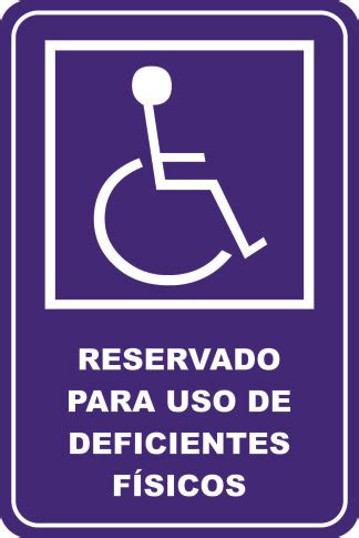 Placa para Deficientes Físicos All Plak Oficina de Comunicação
