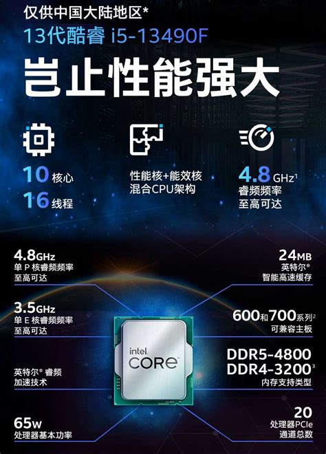 Intel中国特供版i5 13490F开售 1599元起 Intel Core 英特尔酷睿 cnBeta