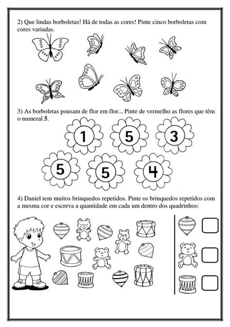 30 Atividades o Número 5 para Imprimir Educação Infantil e