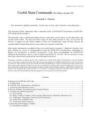 UsefulStataCommands Pdf Kenneth L Simons 25 Apr 09 Useful Stata