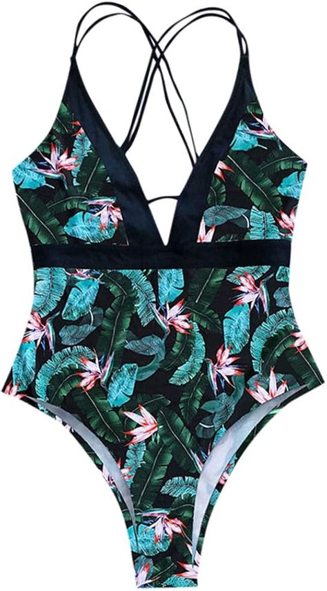 XYHJ Damen Bikini Tiefer Ausschnitt Bademode Mit Hoher Taille Badeanzug