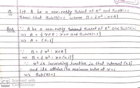 [solved] let a be a non empty subset of r {x ∈ r x 0} and suppose that course hero