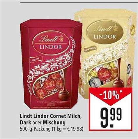 Lindt Lindor Cornet Milch Dark Oder Mischung Angebot Bei Marktkauf
