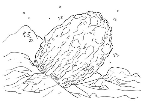 Pictures Asteroid Coloring Page Free Printable Coloring Pages