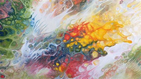 Como Pintar Papel y Tela con Técnica Acrylic Pouring YouTube