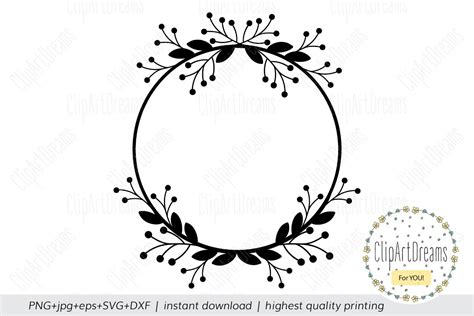 Floral Svg Circle 219 Best Free SVG File
