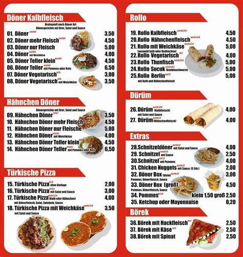 Speisekarte von Berlin Döner restaurant Ganderkesee