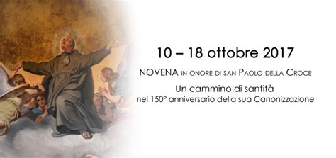 Noviziato Novena A San Paolo Della Croce 2017