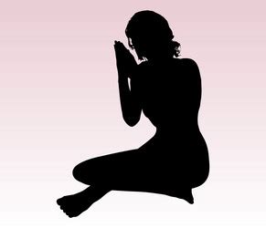Woman Silhouette With Hand Gesture Finger Pointing