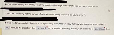Solved Based On A Poll Among Adults Who Regret Getting Chegg