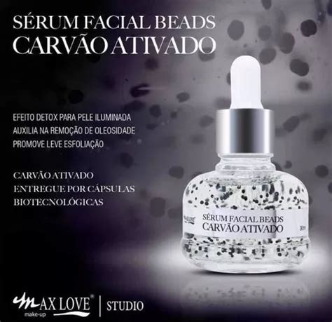 Sérum Facial Carvão Ativado Max Love Box C 20 Unidades Frete grátis