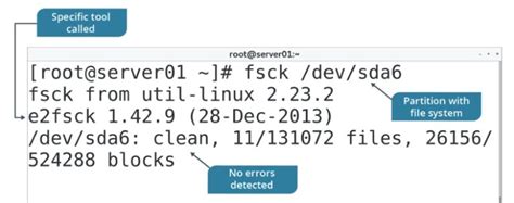Fsck Command Examples In Linux The Geek Diary