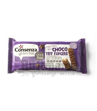 Consenza Choco Teff Fingers Ruttmans De Glutenvrije Wereld