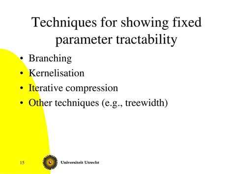 fixed parameter complexity ppt download
