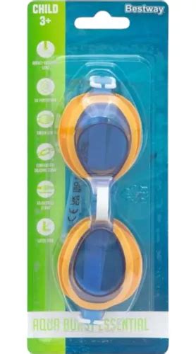 Antiparras Natacion Bestway Para Chicos Protector Uv Pileta