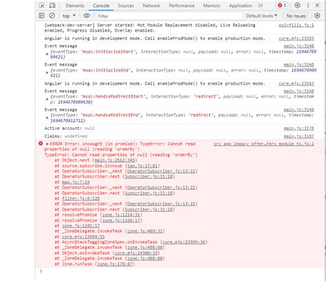 typescript in an angular application how can you debug an error like this stack overflow