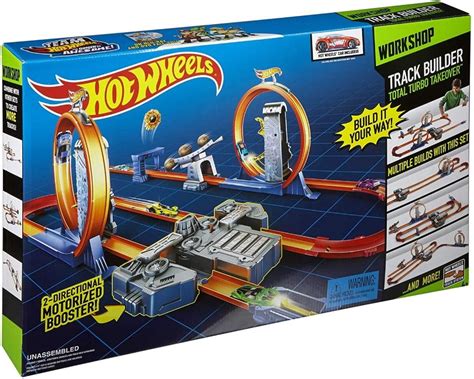 Chk Hot Wheels Track Builder Total Turbo Takeover Track Set Hot