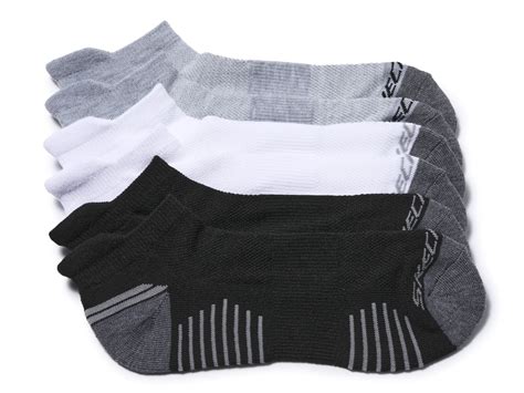 Skechers Terry Tab Mens No Show Socks 6 Pack Free Shipping Dsw