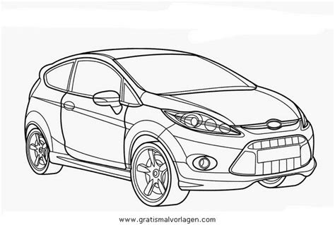 Coloriage Ford Focus RS en Ligne dessin gratuit à imprimer