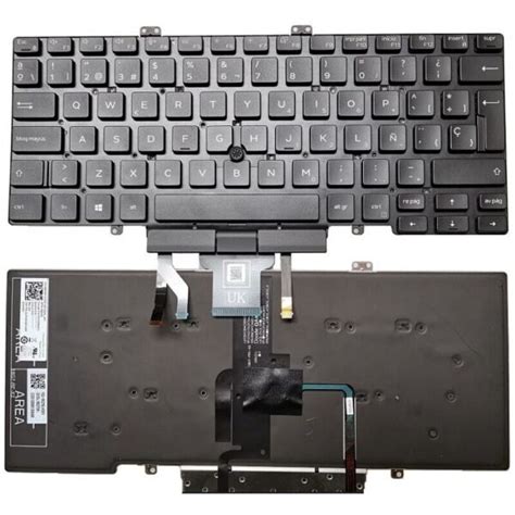 Teclado DELL LATITUDE 5400 5401 5410 5411 7400 7410 Negro Español