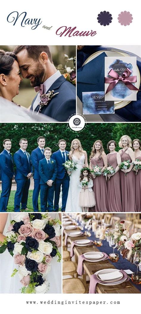 Navy Blue Wedding Color Palette