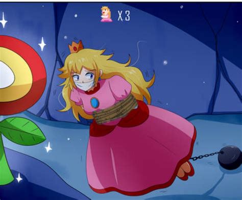 Peach Tie Nintendo Sega Tied Up Facial Expressions Batgirl Anthropomorphic Bondage